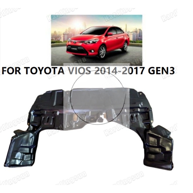 1SET Toyota Vios 2014 2015 2016 2017 Engine Splash Guard / Engine Under ...