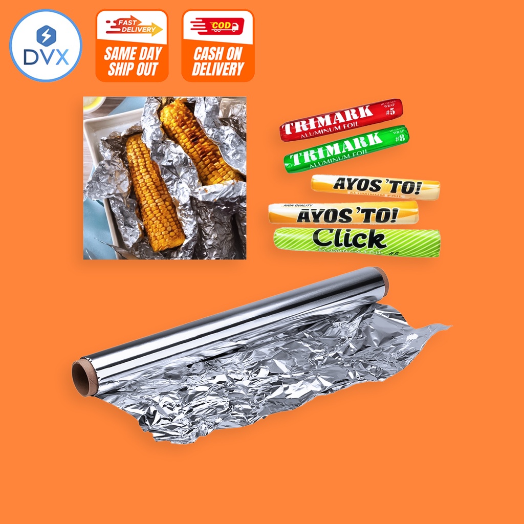COD DVX Aluminum Foil Multipurpose Palara BBQ Wrap Food Grade Wrapper ...