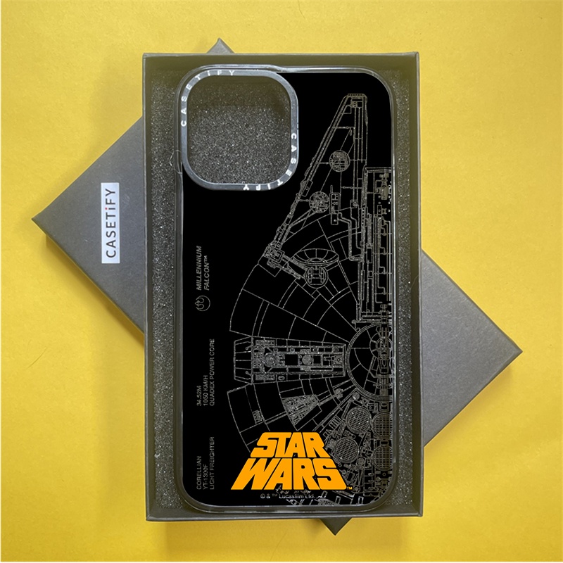 CASECASE X STARWAR Millennium Falcon-Black Black Edge Clear Sideband ...