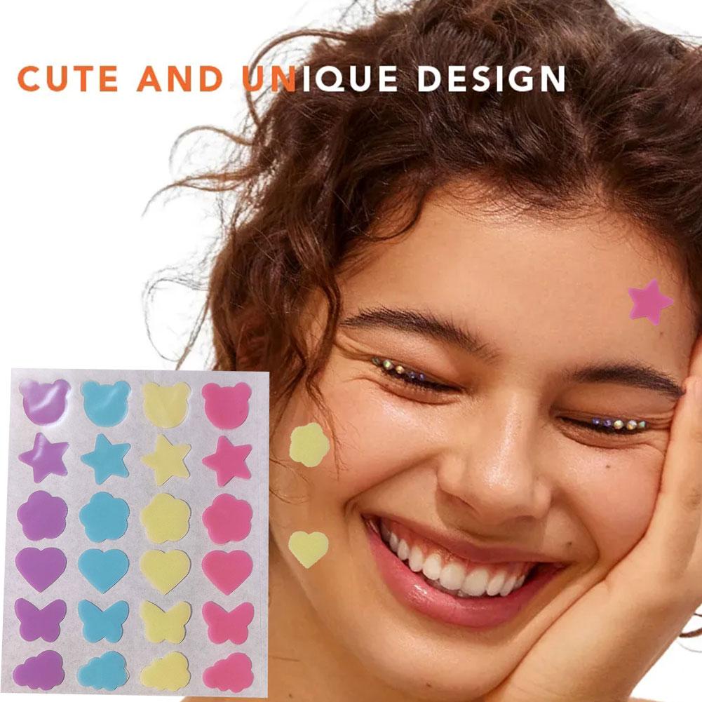 24pcs Pimple Patch Mild And Non Irritating Colored Acne Sticker For ...