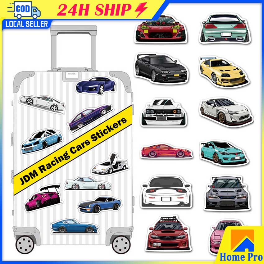50/100PCS JDM Stickers DIY Laptop Luggage Sticker Graffiti Decal ...