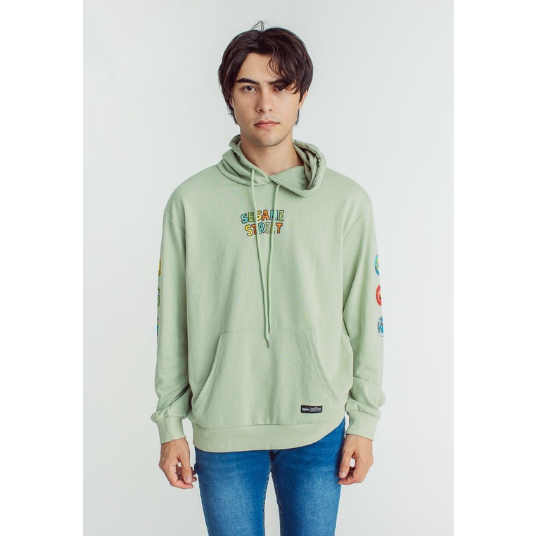 Mossimo Dessert Sage Sesame Street Oversized Hoodie with Soft Touch ...