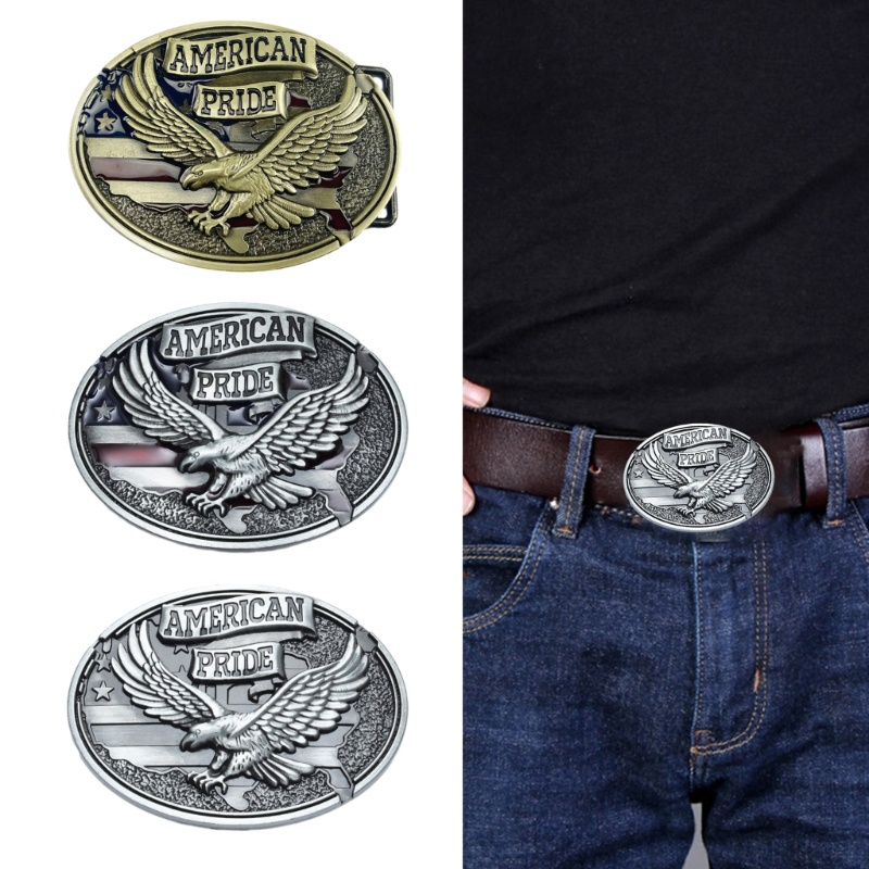 YOI Western Cowboy Belt Buckles for Men Engraved Eagle Collection ...