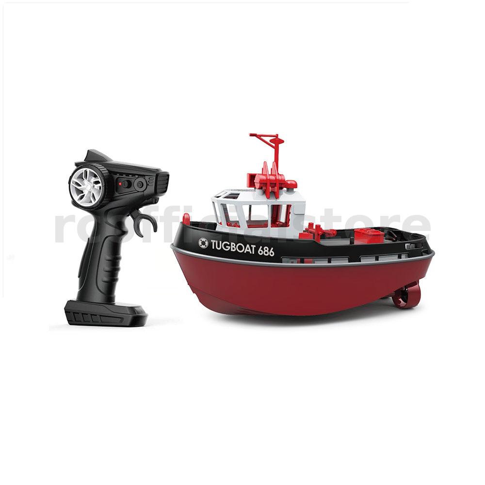 1:72 Electric Boat 2.4G Remote Control Tugboat Water Toy Simulation ...