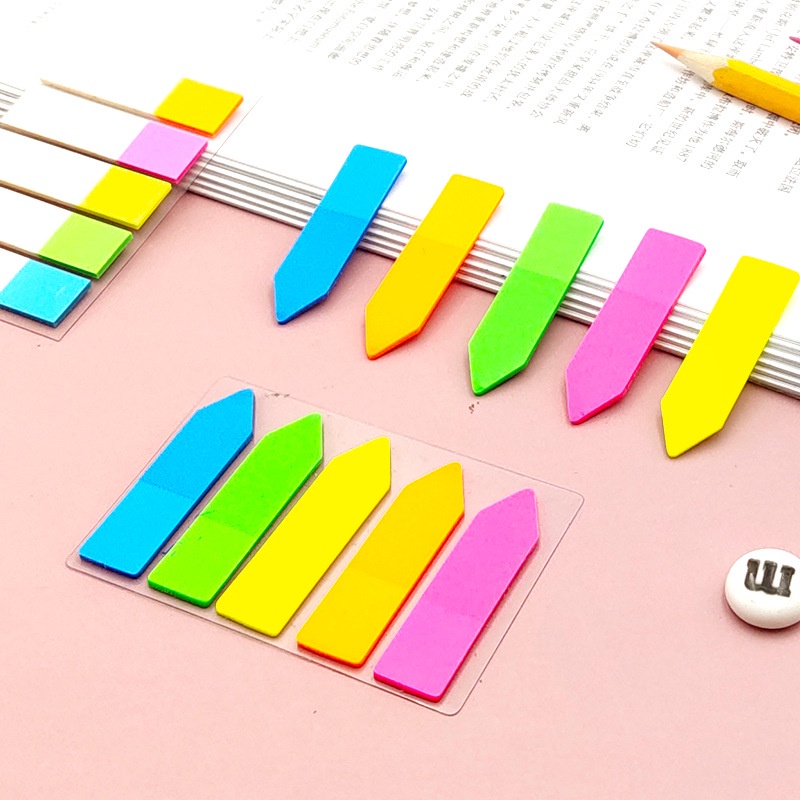 100 Sheets/pcs Korean Creative Fluorescent Stickers Classification ...