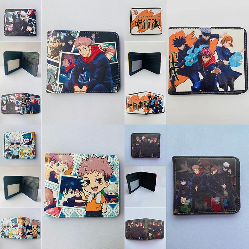 Spell Fighting Anime Short Wallet Gojo Go Coin Purse Birthday Gift ...