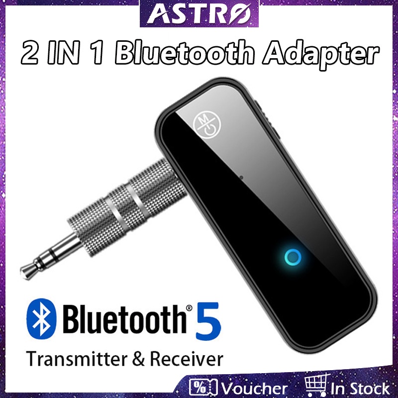 ASTRO 2 IN 1 Bluetooth Audio Adapter,3.5mm AUX Jack Bluetooth 5.0 ...