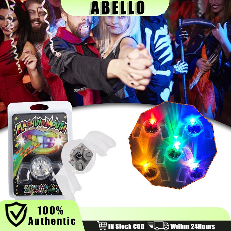 Flashing LED Light Up Teeth Brace 7 Color Flash Trick Toys For ...