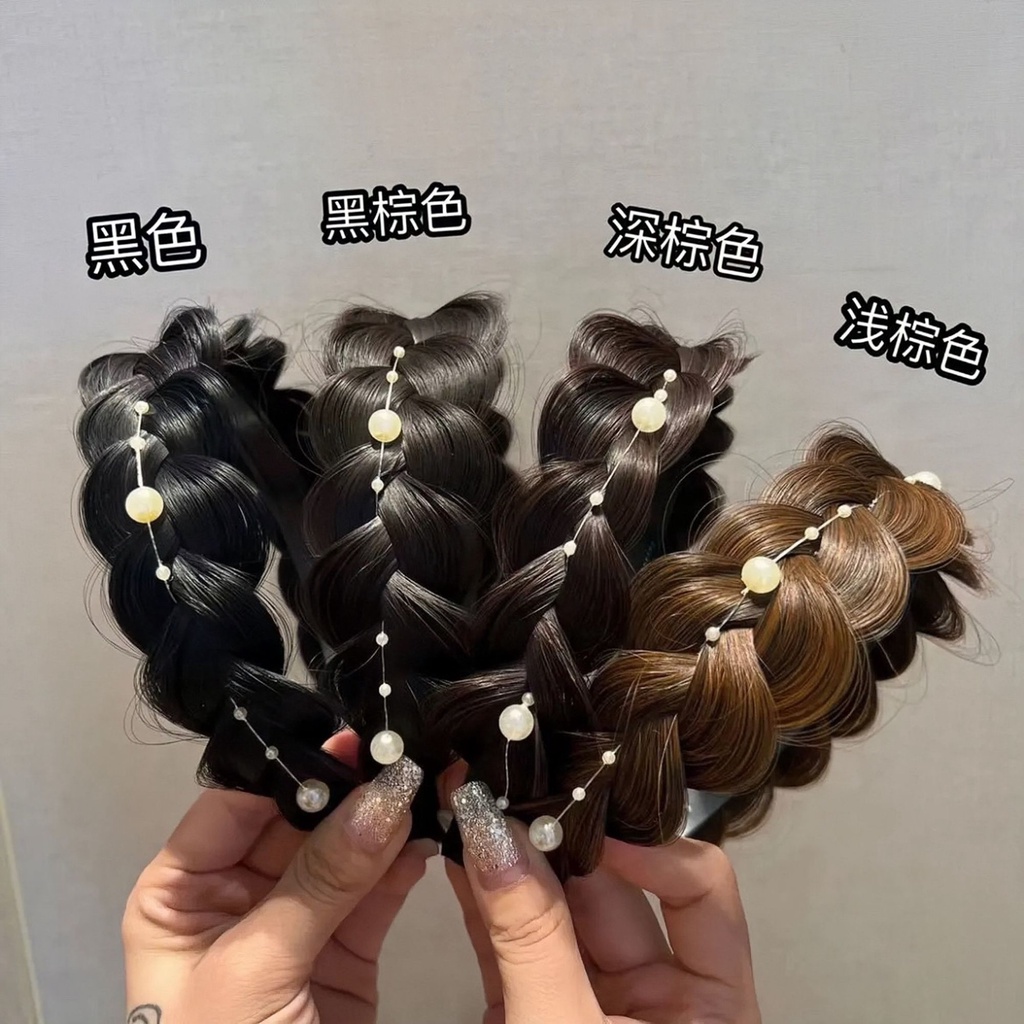 Wig Hair Hoop Braid Barrettes Braid Braid Headdress Headband Hairband ...