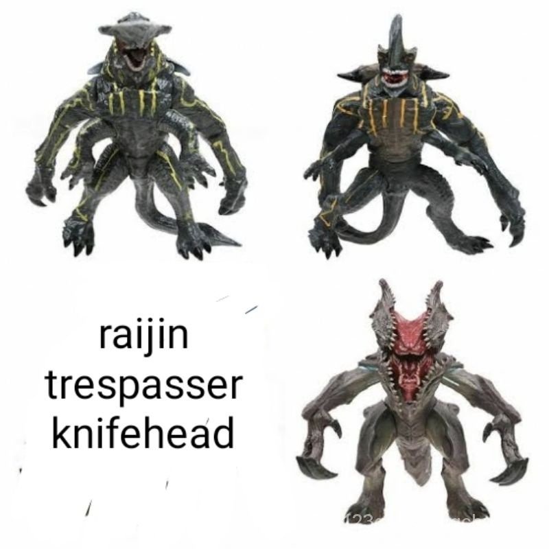 kaiju pacific rim raijin trespasser and knifehead | Shopee Philippines