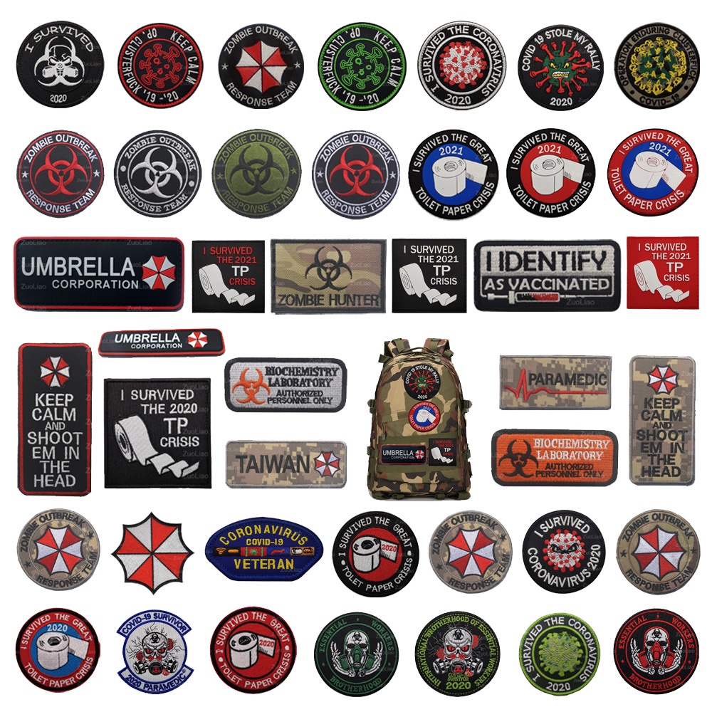 Personality Ready Stock Velcro Patch I Survived 3D Embroidery Patch ...