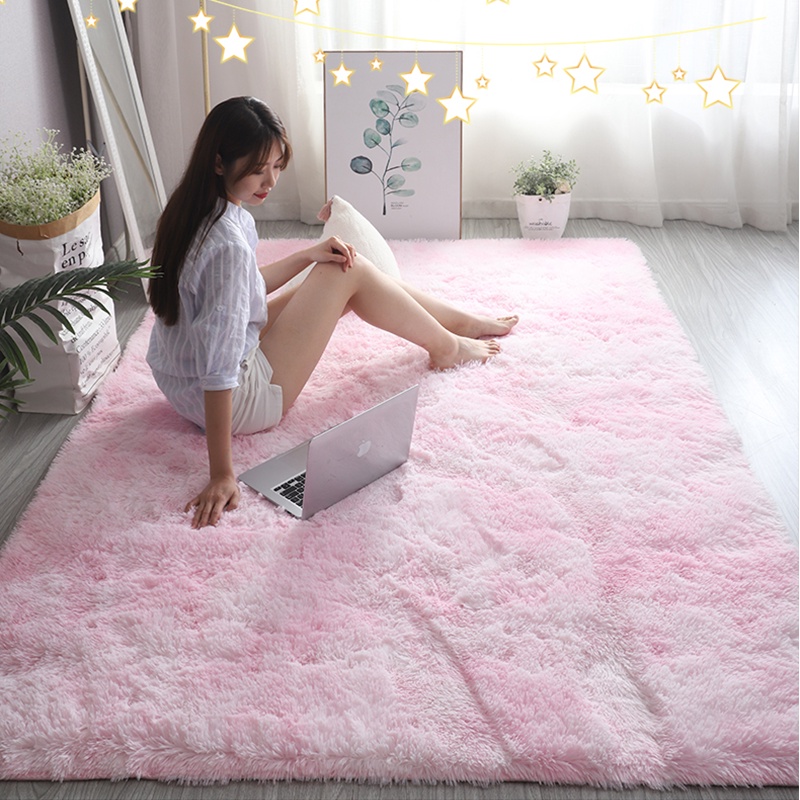 Pink Kids Carpet For Girls Bedroom Decoration Nordic large Living Room ...
