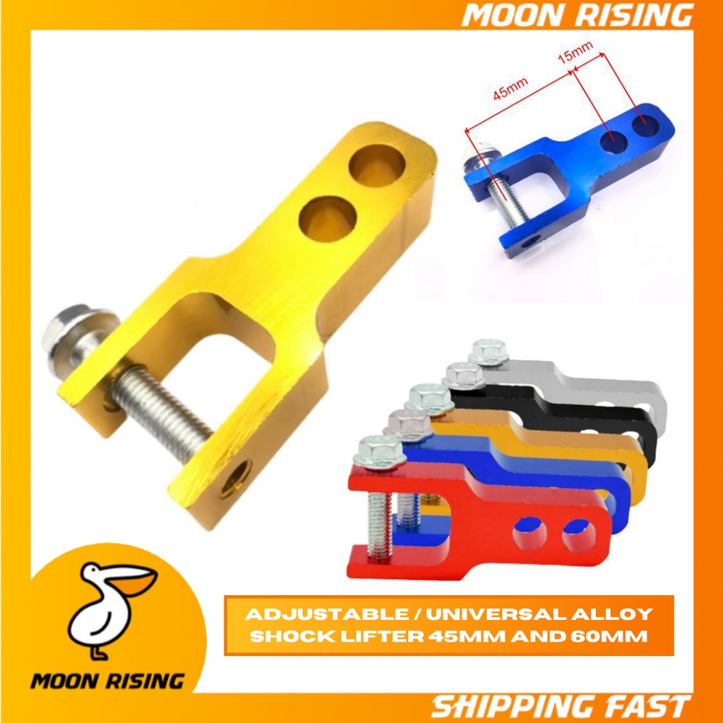 MOTORCYCLE PARTS ALLOY SHOCK LIFTER 45mm AND 60mm ADJUSTABLE UNIVERSAL ...