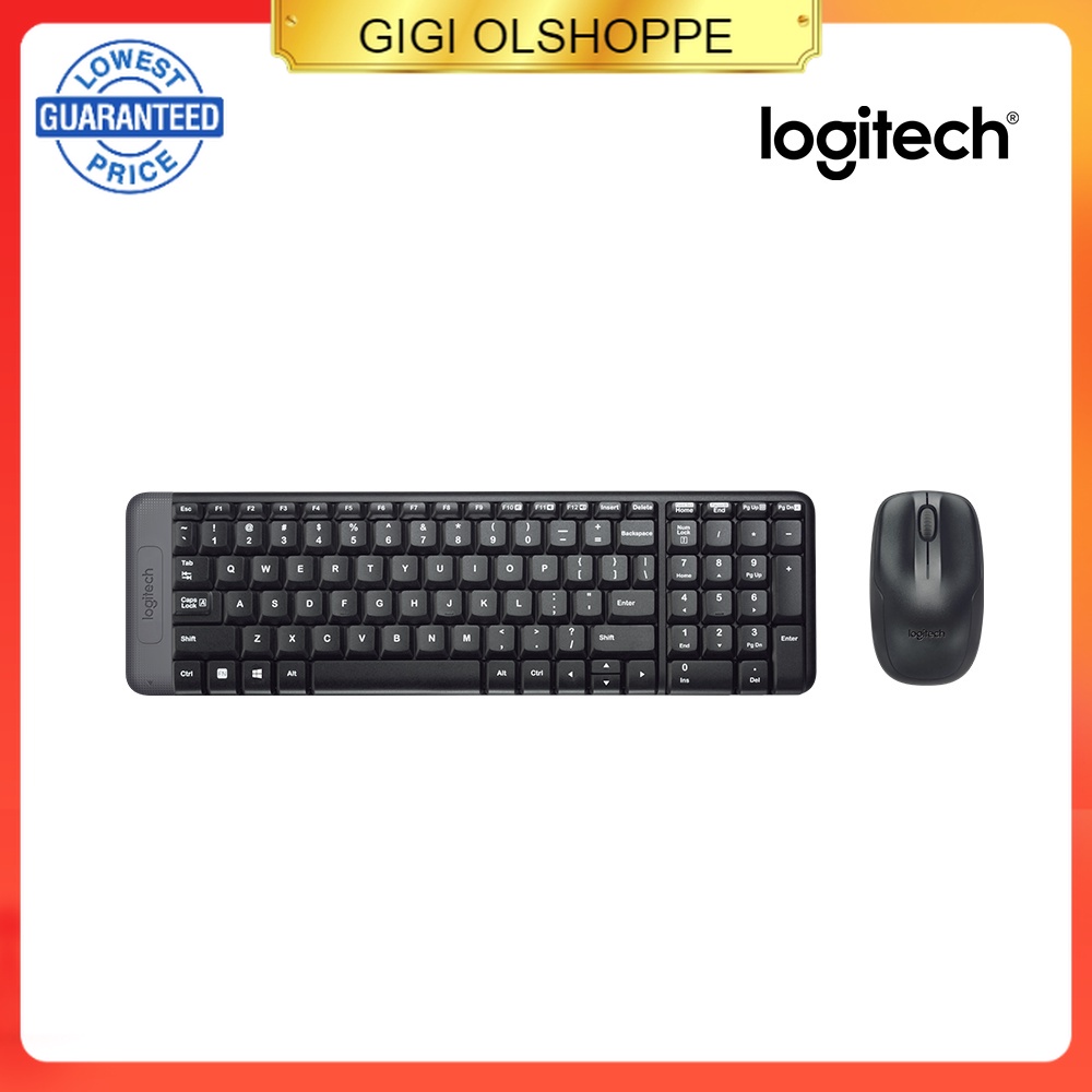 Gigi Logitech MK220 Compact Wireless Keyboard and Mouse Combo for Win ...