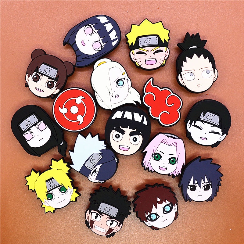 Japanese Anime jibits Charm Itachi Sasuke Jibits for Croc Pin Kakashi ...
