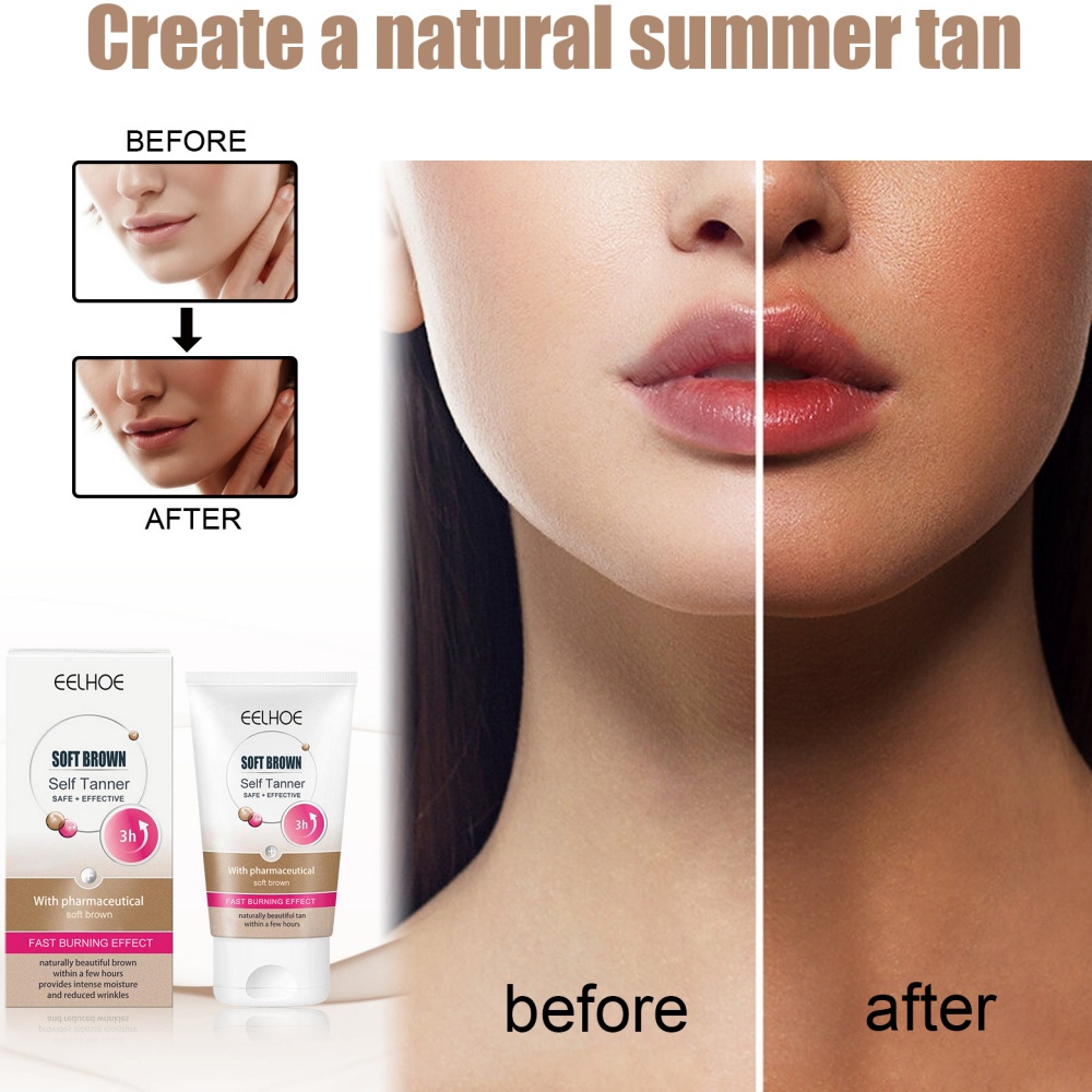 Self Tanners Natural Brown Bronzer Reduce Sun Exposure Moisturizing ...
