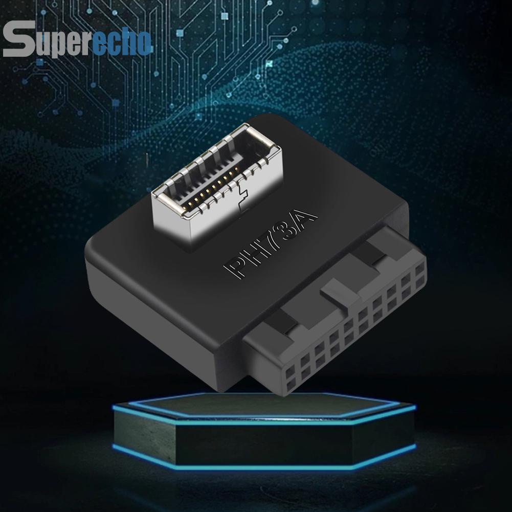 USB 3.0 Internal Header to USB Type C Front Type E Adapter 20/19-pin to ...
