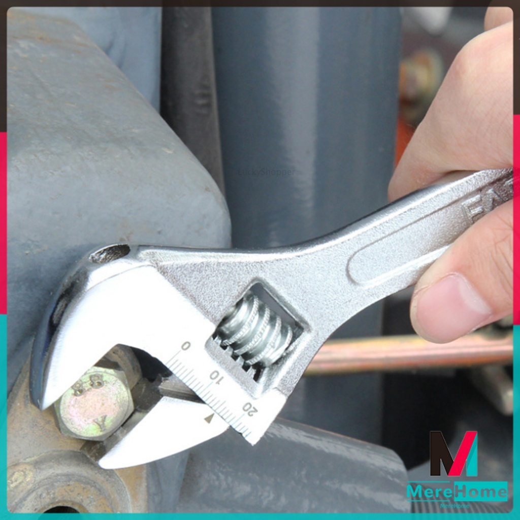 LSP Adjustable Wrench Secure Adjustable Jaw/Rust Resistant Finish/Heavy ...