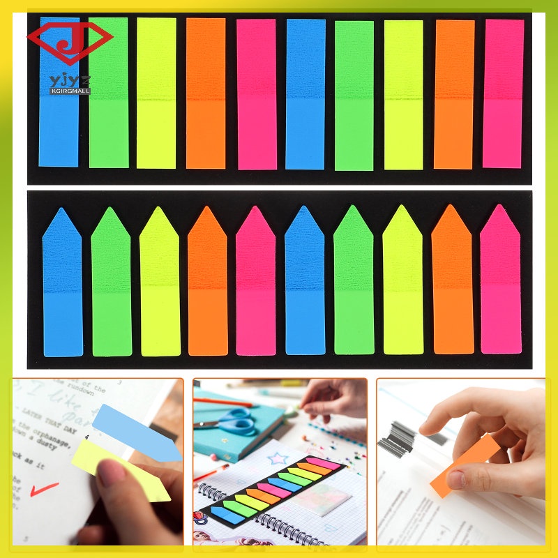 Tip Index Sticker Clear Tape Transparent Highlighter Adhesive Divider ...