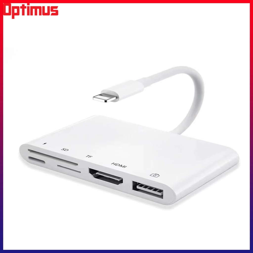 Optimus Depot 5 In 1 iPh Adaptor To HDMI + USB + SD + SD + Type-C ...