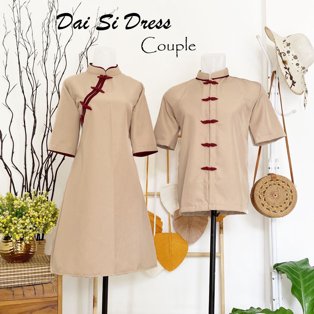 Dai Si Dress Cream Chinese New Year Cheongsam China Shanghai Family ...