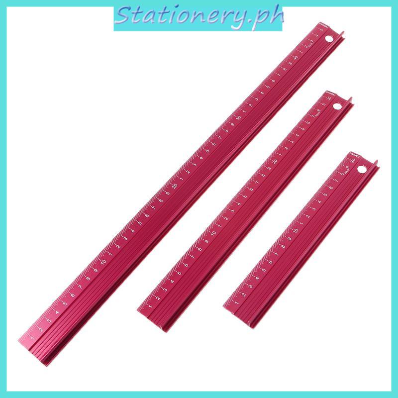 Stat Professional Aluminum Alloy Straight Ruler Protective Scale ...