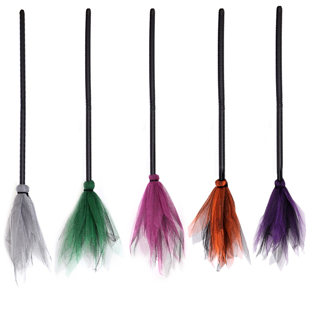 New Halloween Broom Detachable Prop Party Decoration Ghost Festival ...