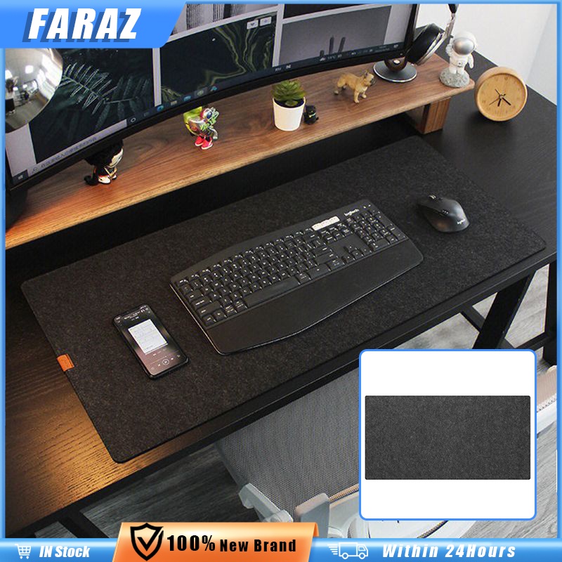 Large Gaming Mouse Pad Wool Felt with Rubber Base Anti-slip Computer ...