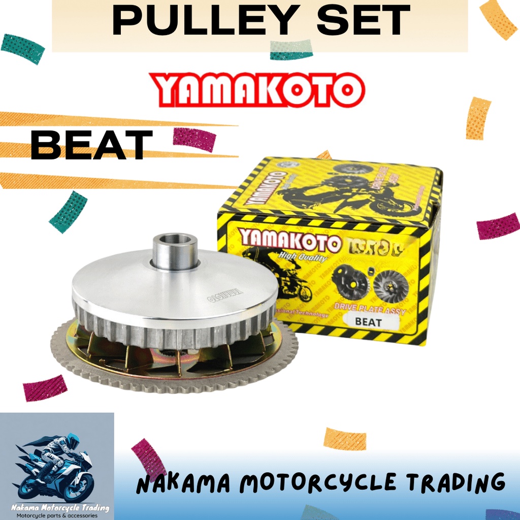 Motorcycle Pulley Set YAMAKOTO Beat | Shopee Philippines