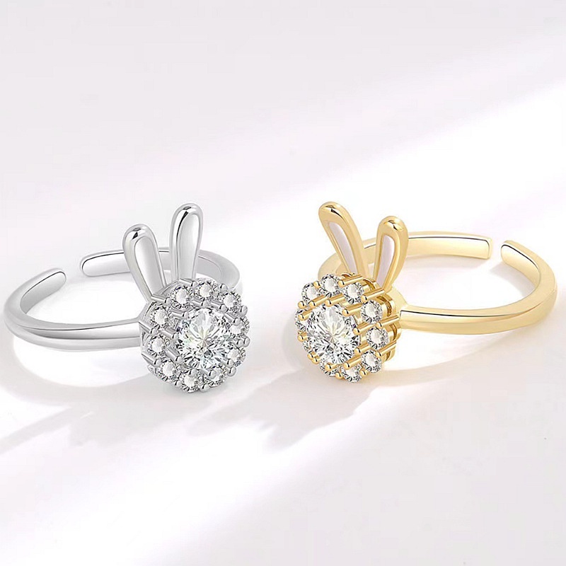 Titanium Stainless Steel Ring For Women Rotate Rotating Anxiety Fidget ...