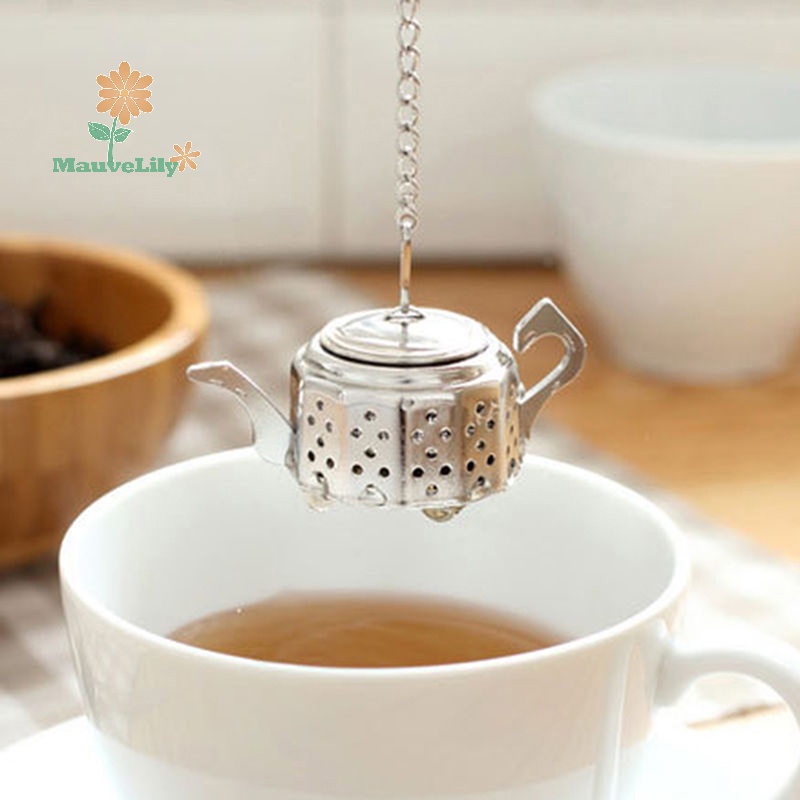 LILY Cute Stainless Steel Teapot Tea Infuser Spice Drink Strainer ...