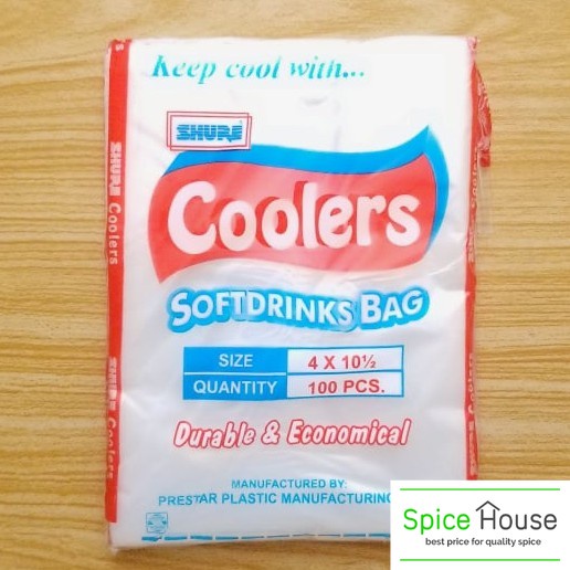 Softdrinks Plastic Bag Shure Coolers (4 x 10.5) | Shopee Philippines
