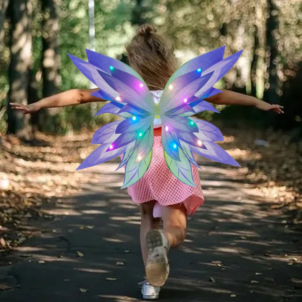 bangla| Easy to Move and Play with Fairy Wings Glowing Wing Fairy Wings Enchanting Glowing ...