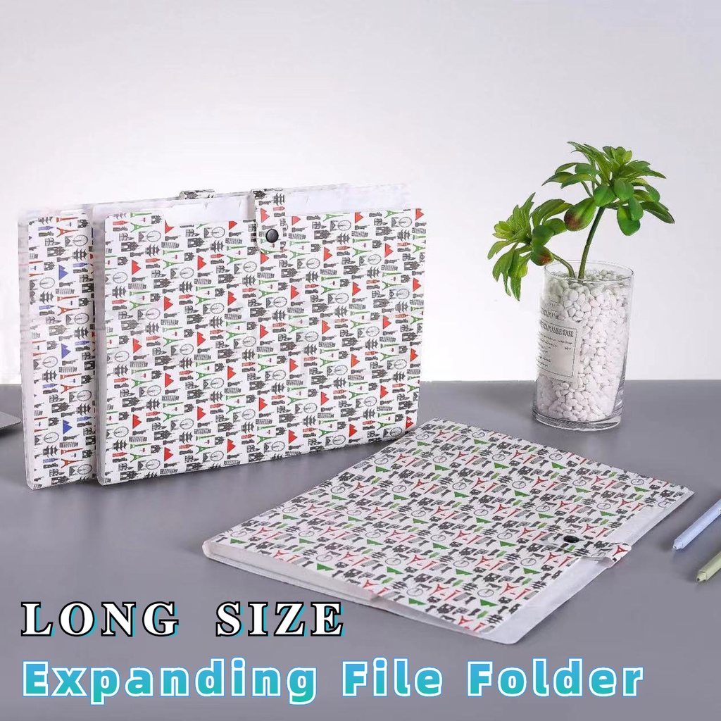 Long Expanding File Folder Expanding Document Organizer Folder Envelope ...