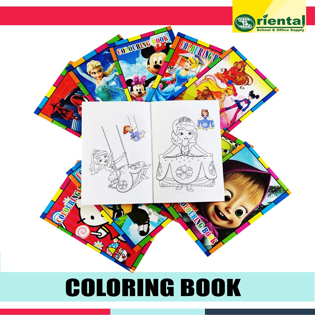 Coloring Book -Cartoon Character Coloring Book with pictures to be ...