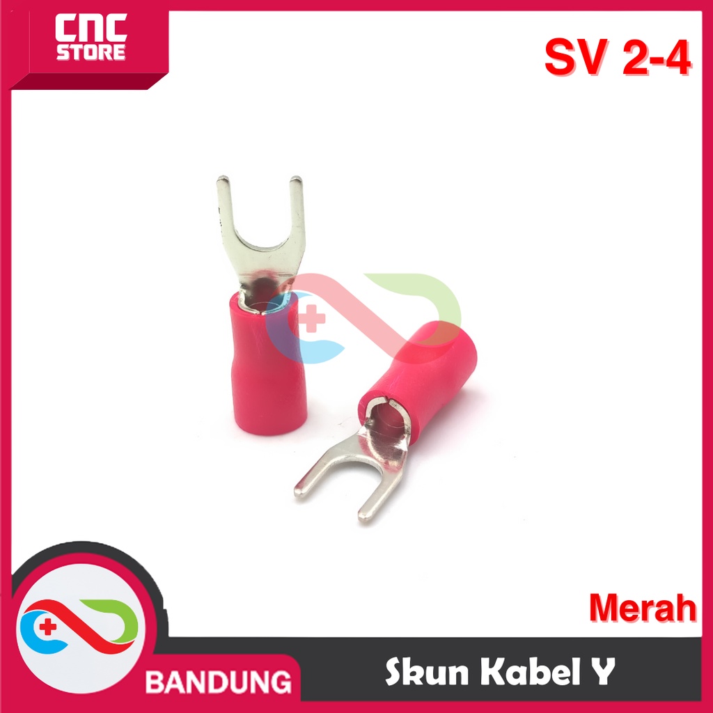 Skun Y SKUN FORKS CABLE CONNECTOR SV2-4 RED | Shopee Philippines
