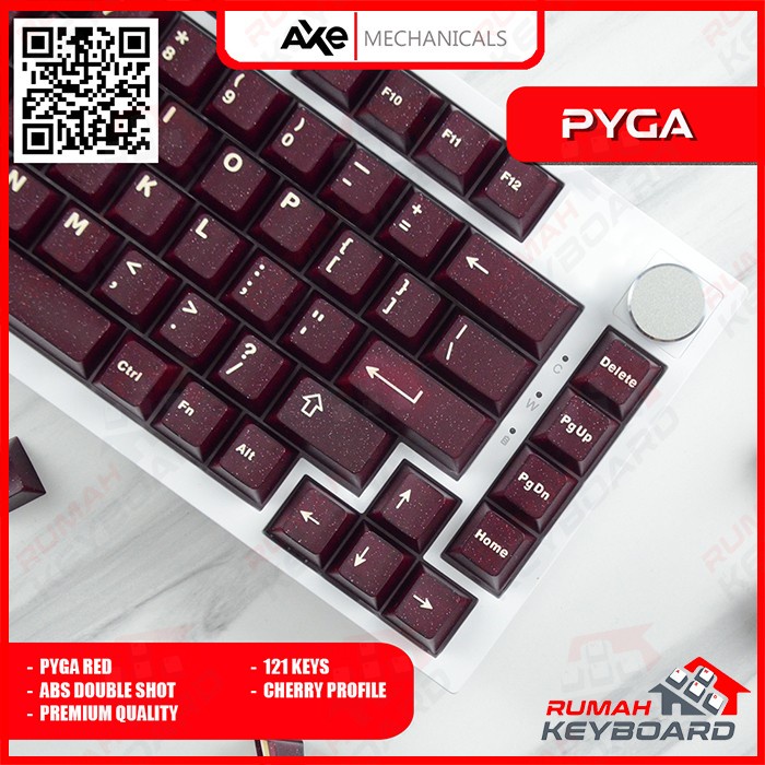Keycap - KEYCAPS - CHERRY - PYGA WINE RED - ABS - DOUBLE SHOT | Shopee ...