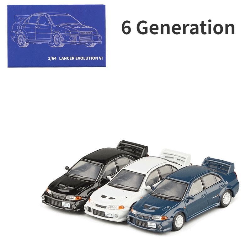 JKM 1:64 Mitsubishi-Lancer EVO First Generation 1-2-3-4-5-6-7 ...