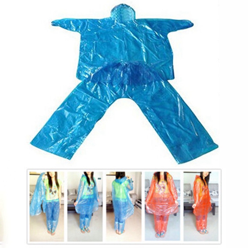 BK Disposable Plastic Reusable Poncho Raincoat Kapote Ultra Light ...
