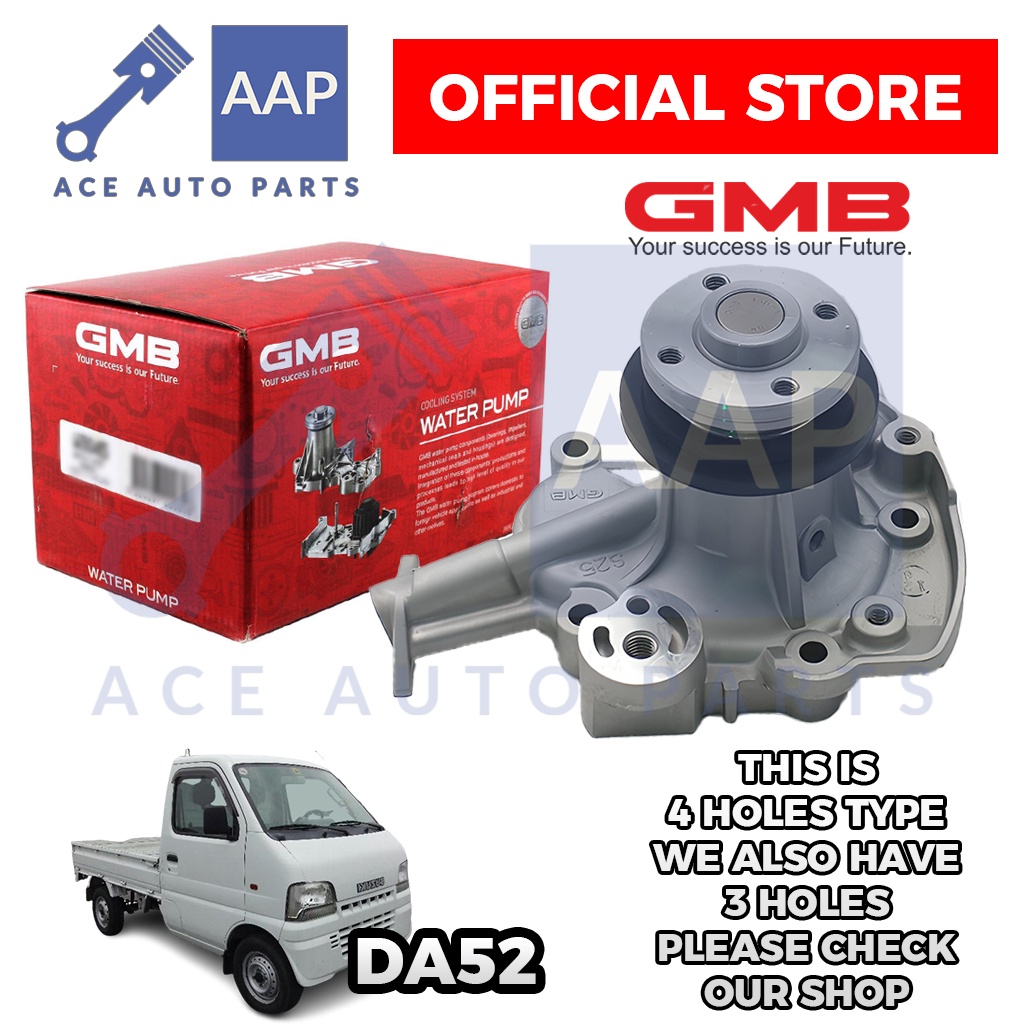 GMB Water Pump Assembly for Suzuki Multicab/Bigeye DA52 F6A Engine (4 ...