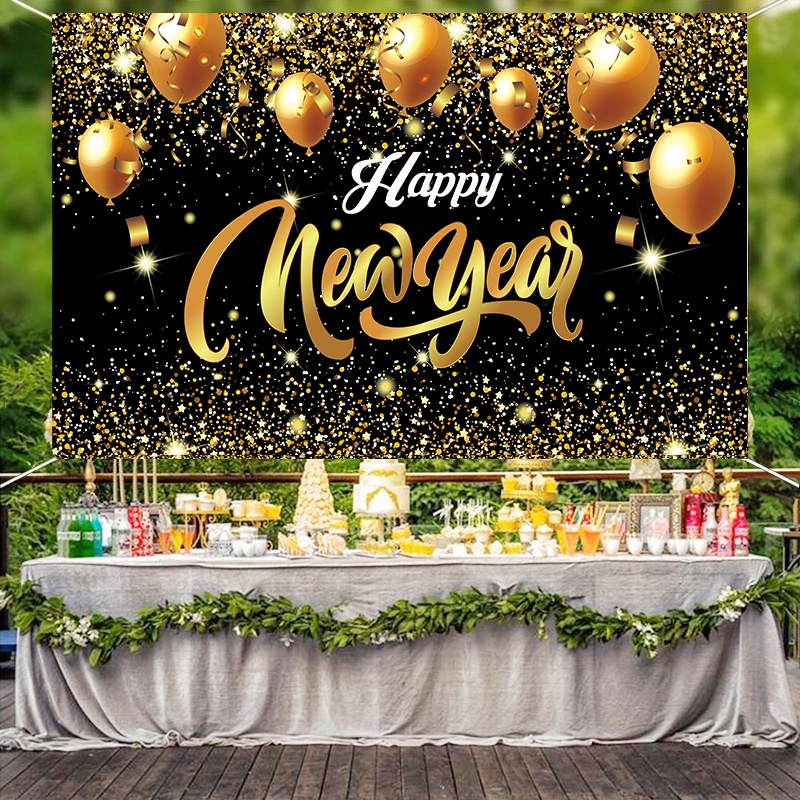 2025 Happy New Year Xmas Backdrops Red Green Merry Christmas Background ...