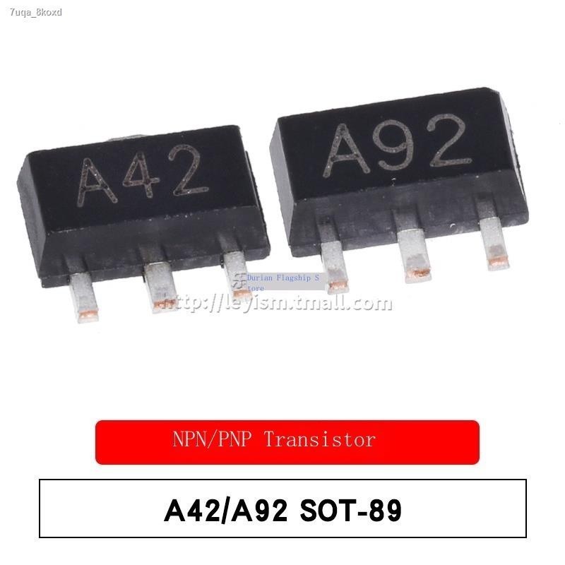 SMD transistor A42 A92 SOT-89-3 NPN/PNP 305V/500mA transistor (10pcs ...