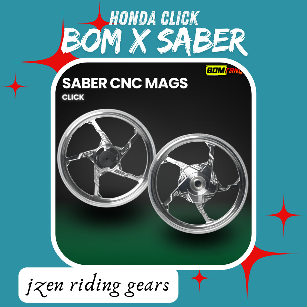 Bom Rangsit BomX Saber Cnc Mags Click 125/150 | Shopee Philippines