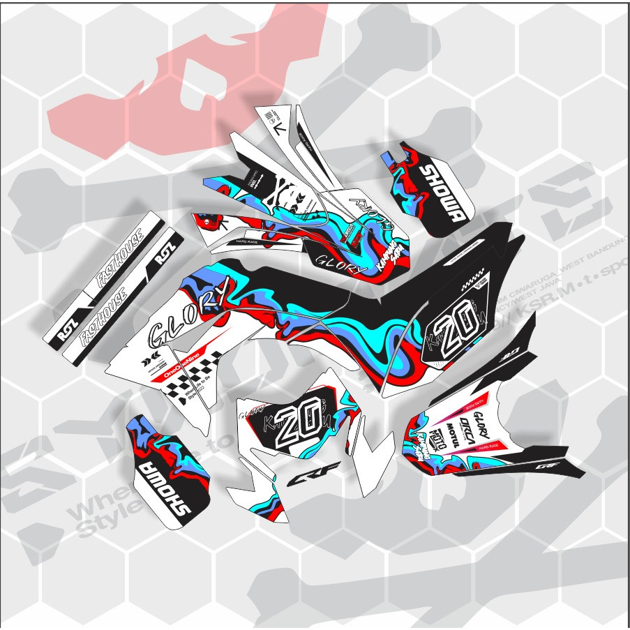 Decal/sticker CRF 150L/D'tracker/ WR155/Gordon/ /KLX BF full body etc ...