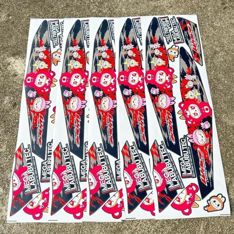 Labubu Removable Stickers Wave 50/100/110 All Colors on Beautiful ...