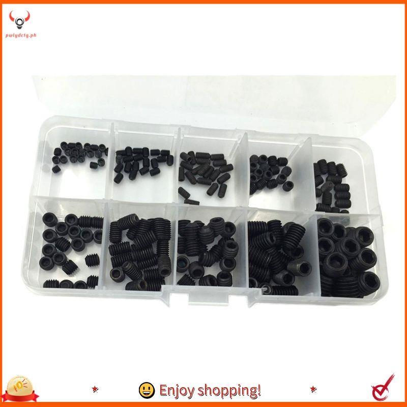 200PCS M3 M4 M5 M6 M8 Hex Head Socket Hex Grub Screw Set Assortment Kit ...