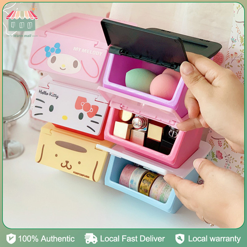 Sanrio Desktop Flip Top Organizer Gummi Bio Clutter Box Jewelry Box ...