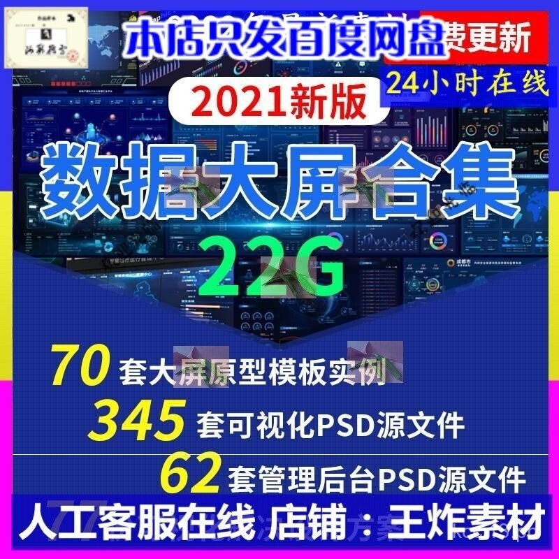 Big Data Visualization Display ui Design Material axure Template ...