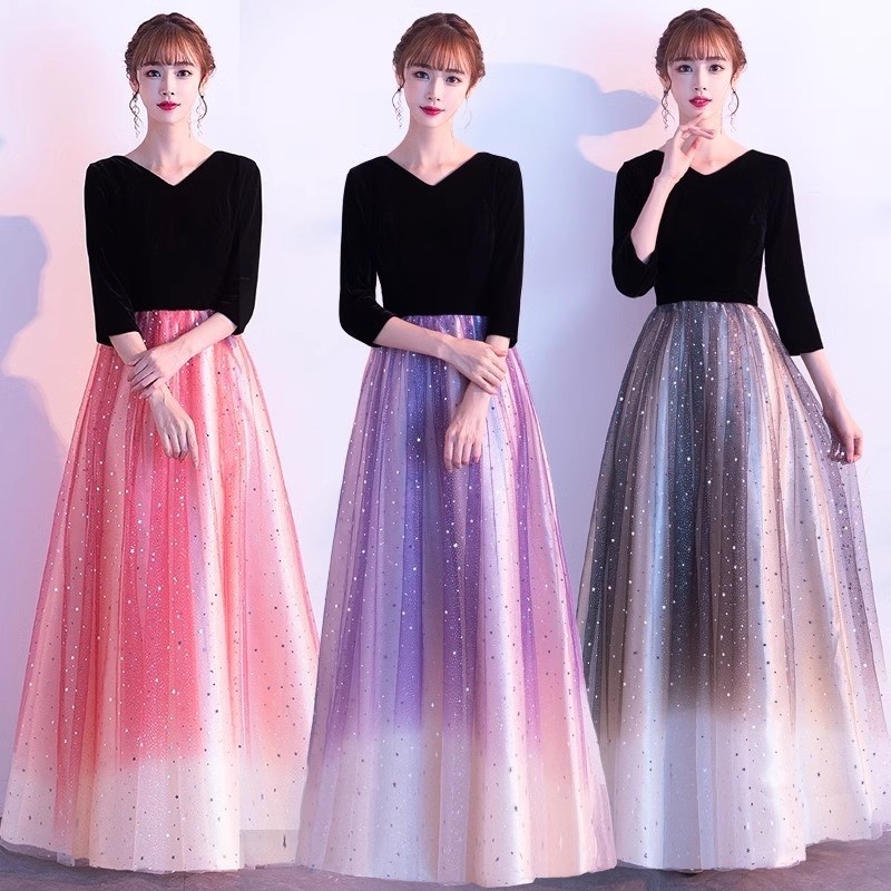 Chorus Performance Gown 2025 New Style Fashion Slim Simple Generous ...