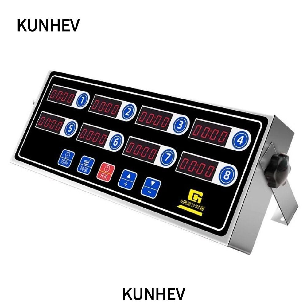 KUNHEV Commercial Kitchen Timer, Stainless Steel Housing 4/6/8 Channel ...